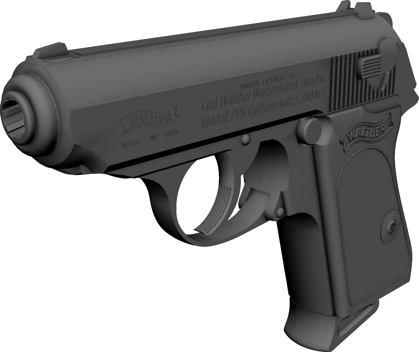 Walther PPK 3d model