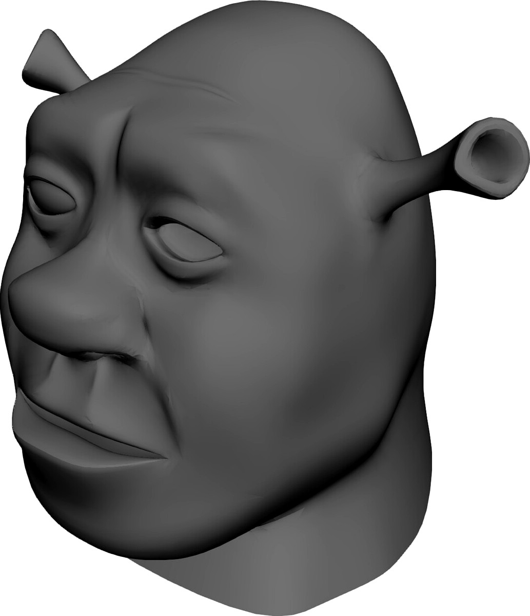 Shrek Head 3d model
