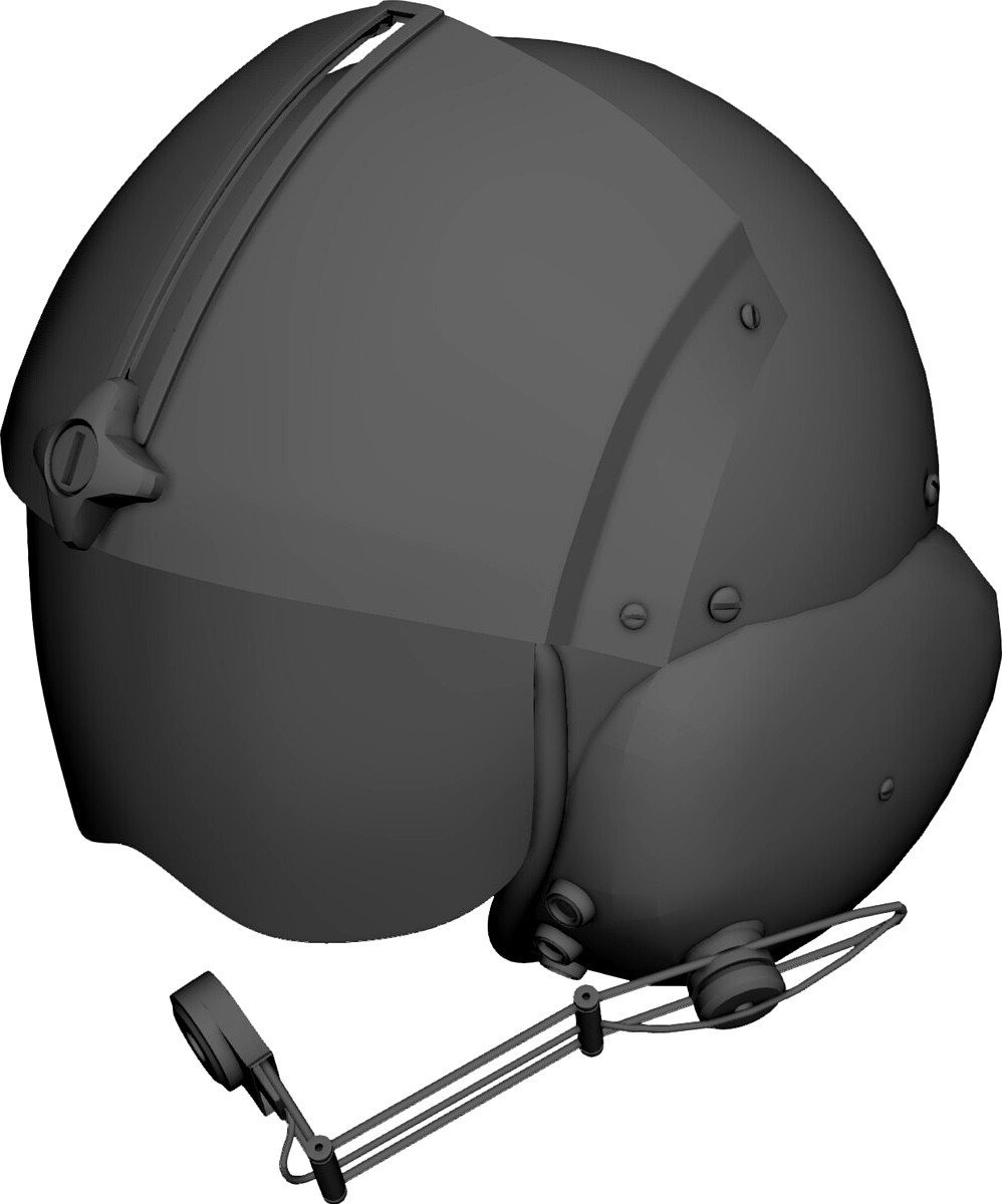 Pilot Helmet 3d model