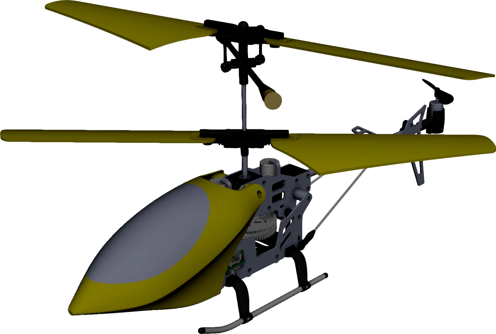 RC Helicopter 3D CAD Model