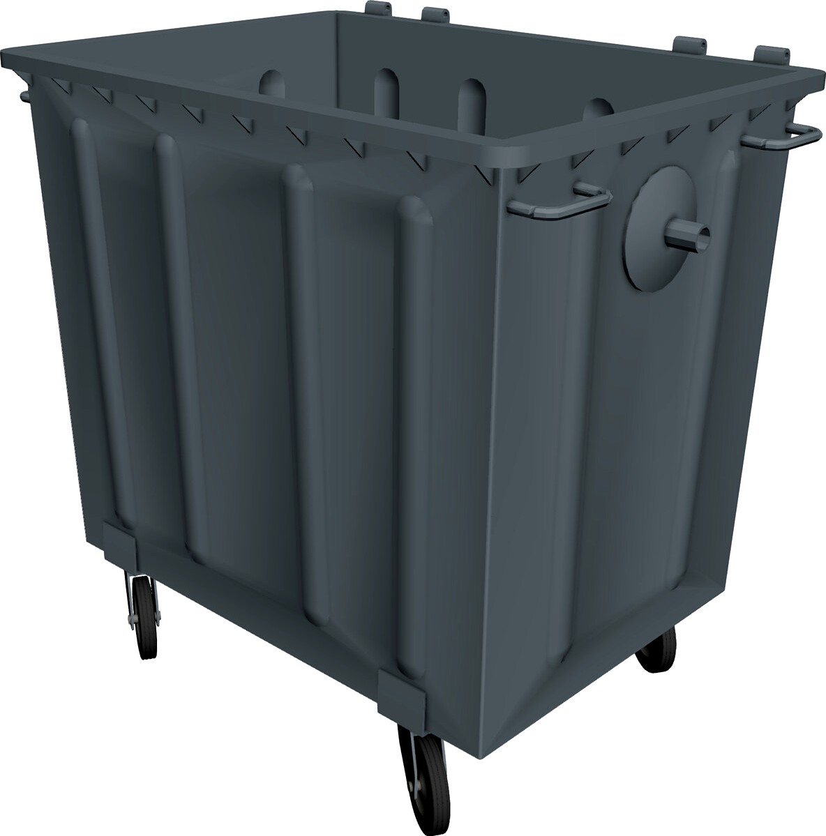 Trash Bins 1000 lt 3D CAD Model