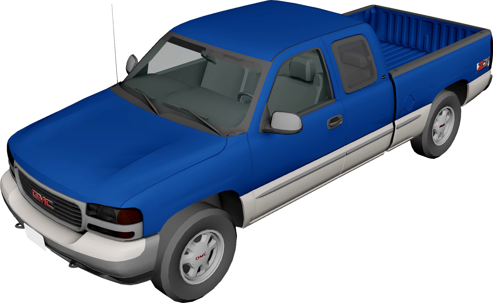 GMC Sierra Extended Cab (1999) 3d model