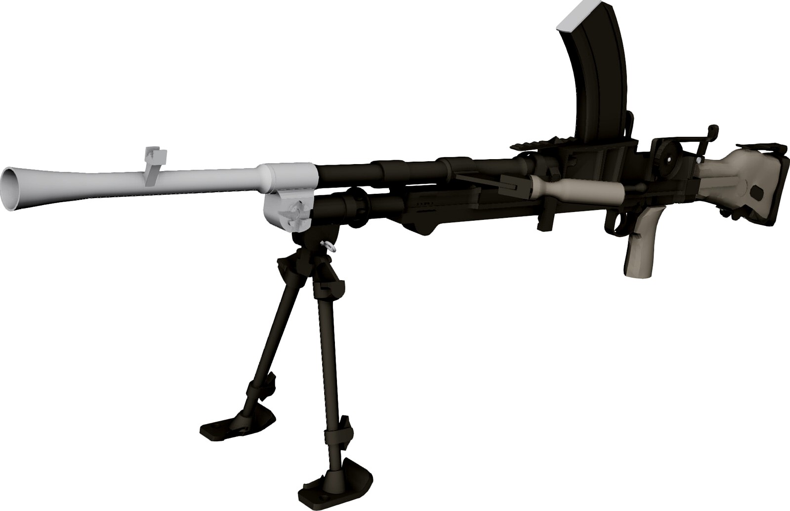 303 Bren MK1 Machinegun 3d model