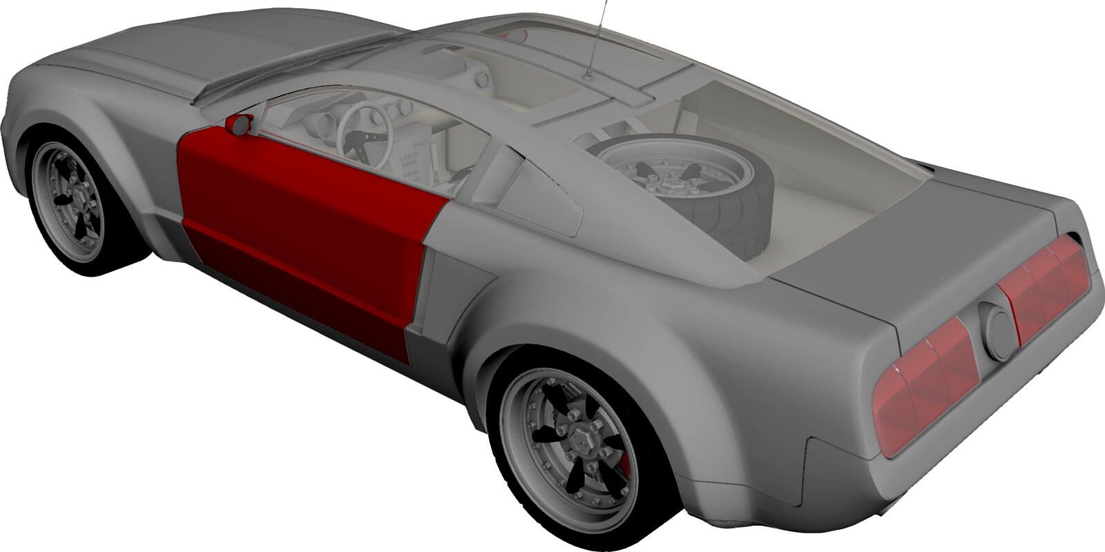 Ford Mustang [Tuned] 3d model