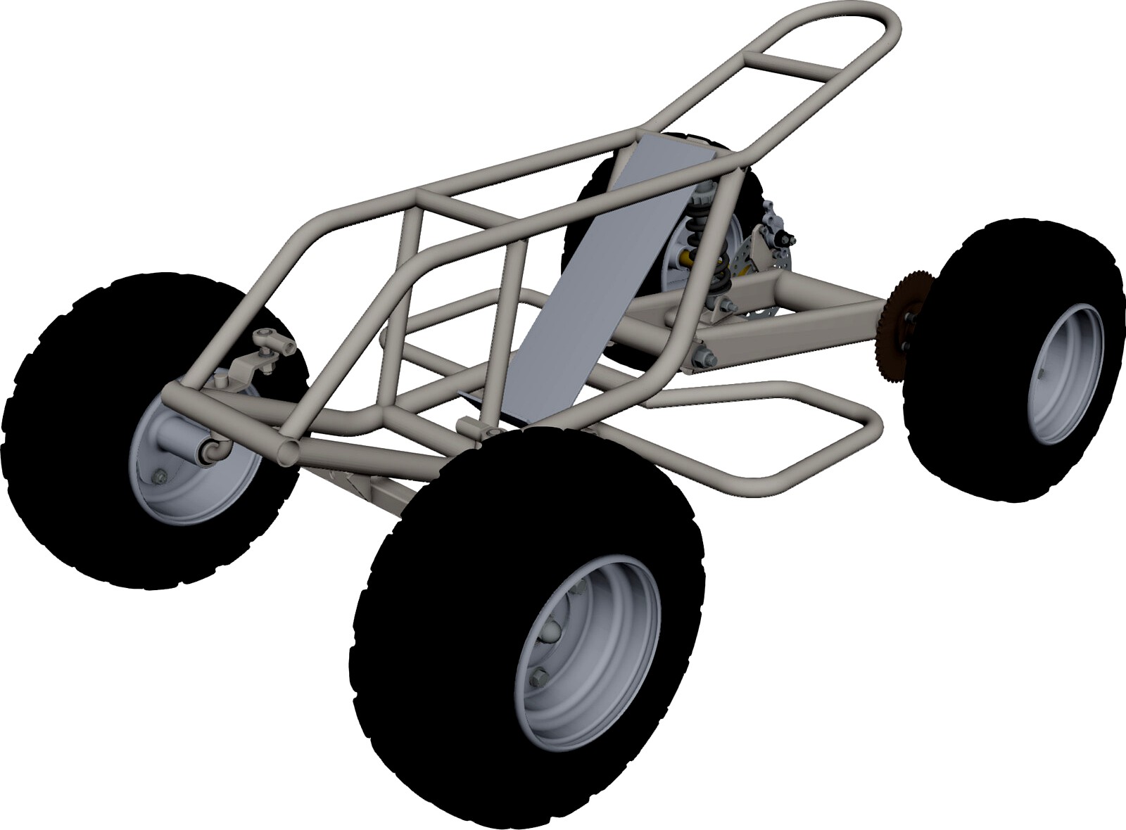 Mini ATV Chassis 3D CAD Model