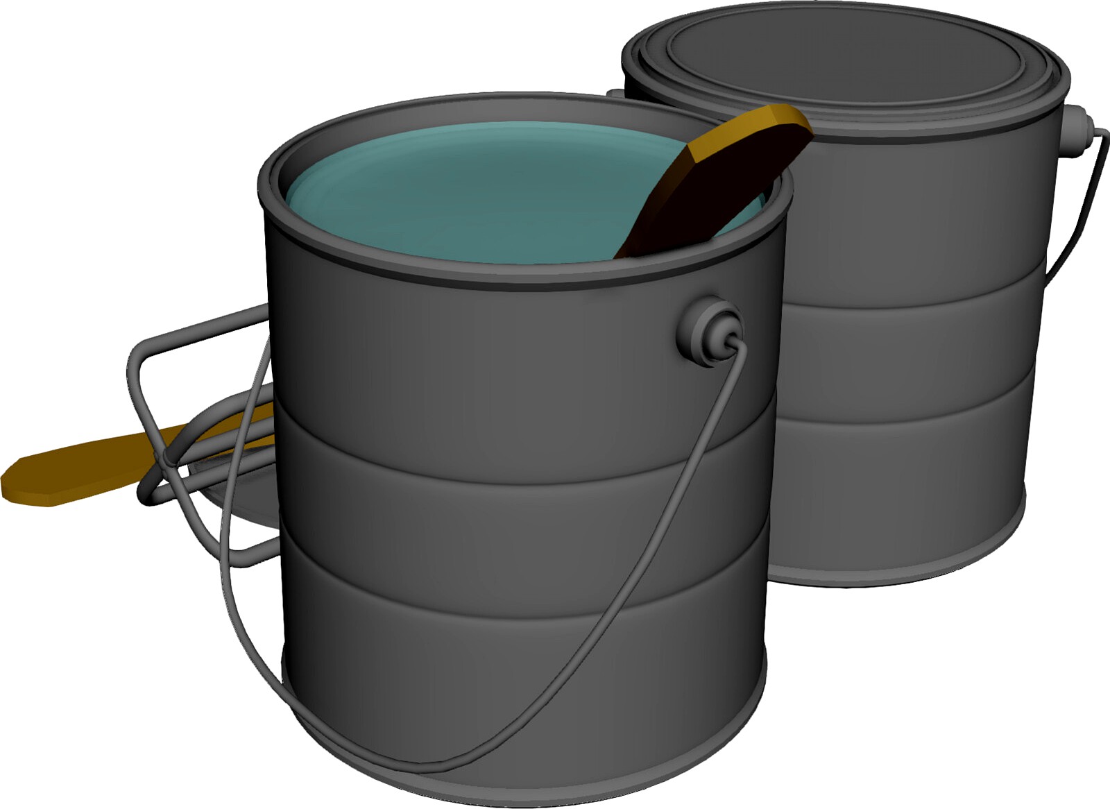 Paint Cans 3d model
