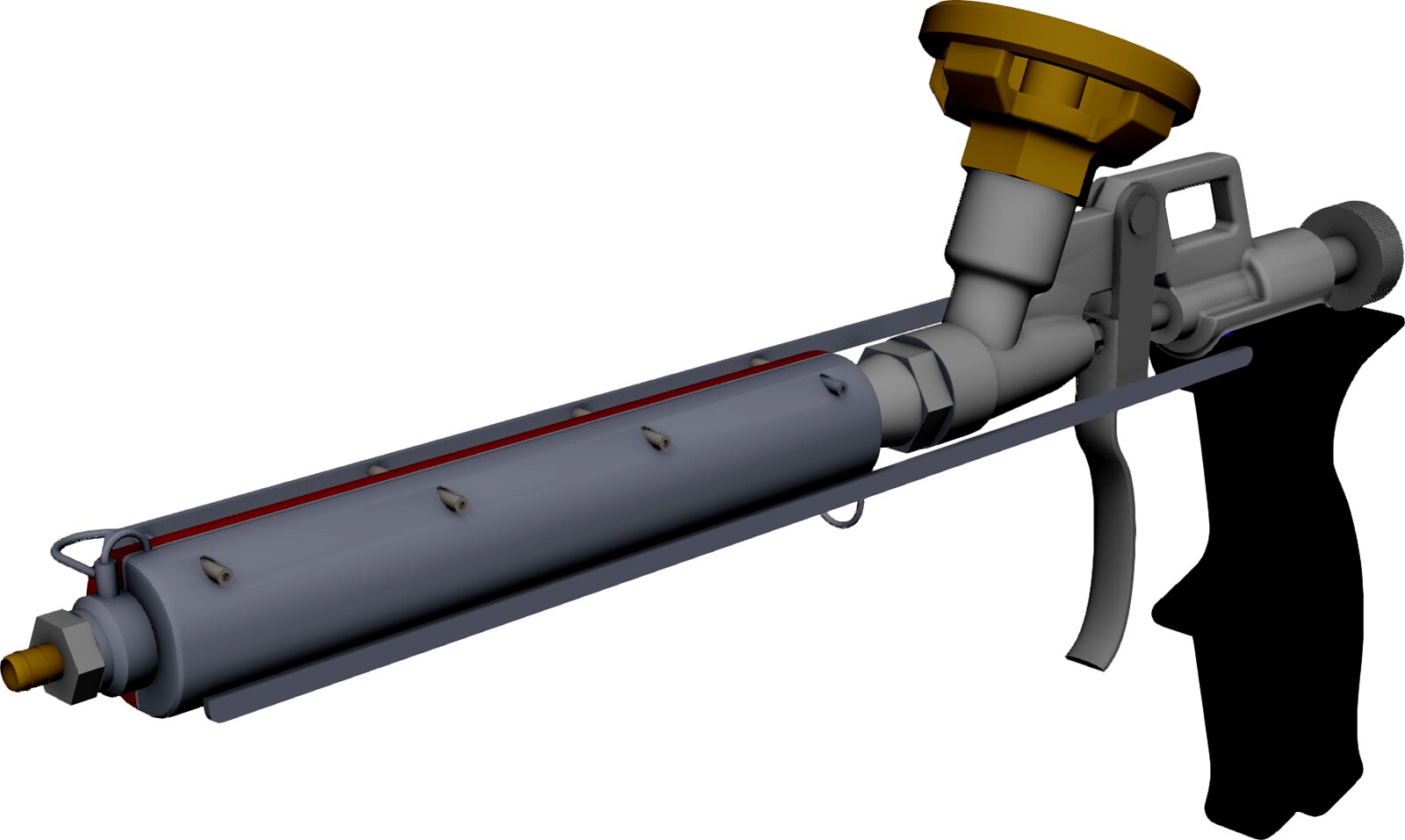 Foam Gun 3D CAD Model