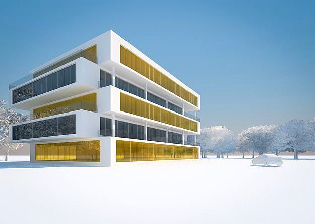 Architectural complex 3d model