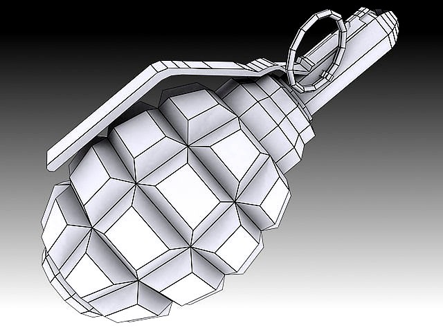 F1 Grenade 3d model