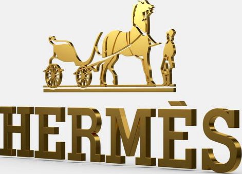 hermes logo 3d model