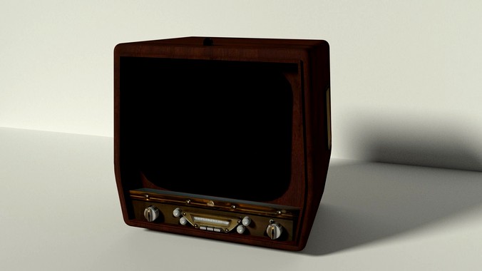 Old tv 3d model