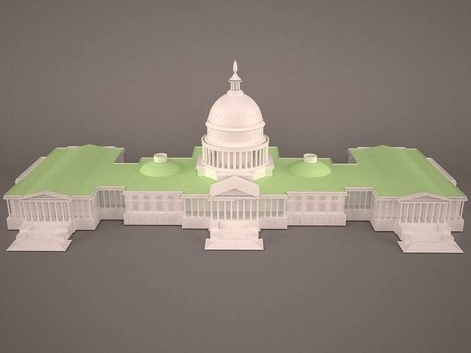 US Capitol Building 3d model