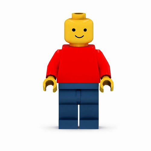 Classic Lego Man Figurine 3d model