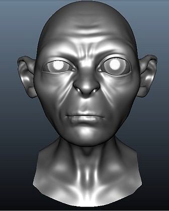 Gollum Blend Shapes 3d model
