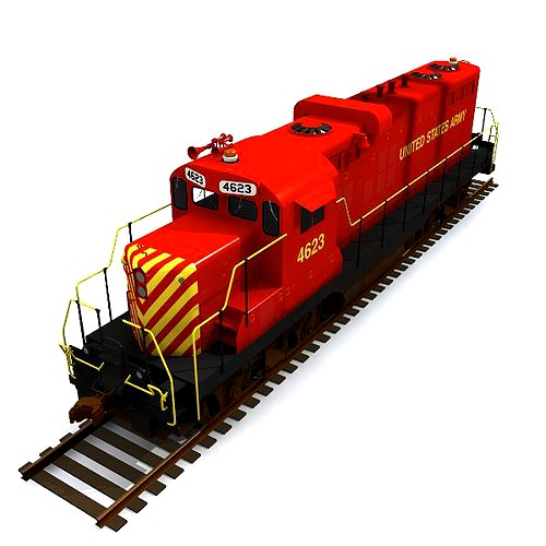 Army GP10 Locomotive 3d model