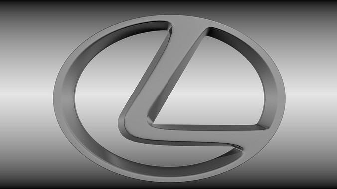 Lexus logo 3d model