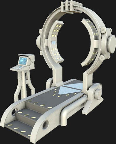 Sci-fi prop Teleport 3d model