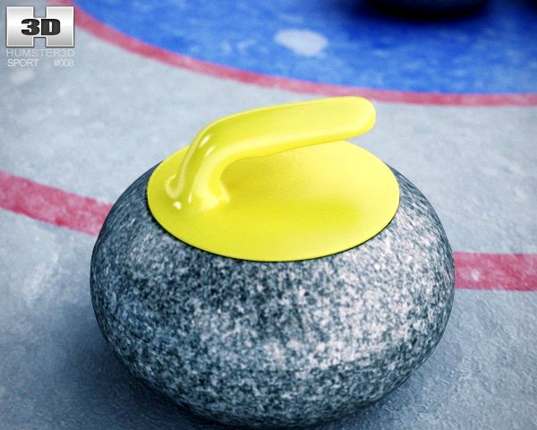 Curling Stone 3D Model