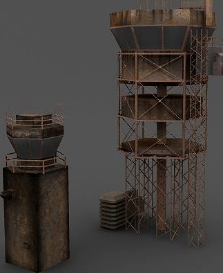 Control towers 3d model