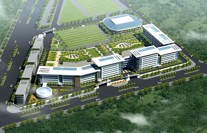 3dmodel university building