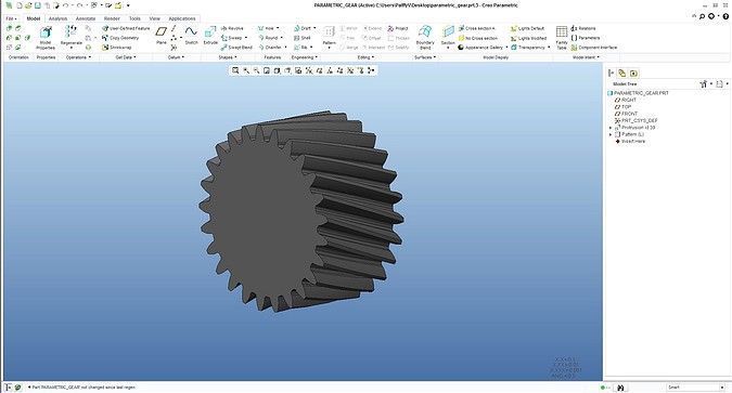 Parametric Gear 3d model