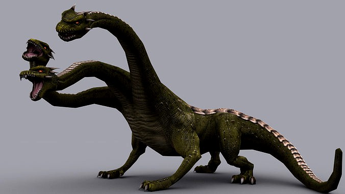 HYDRA OF LERNA GAME READY ANIMATED MODEL 3d