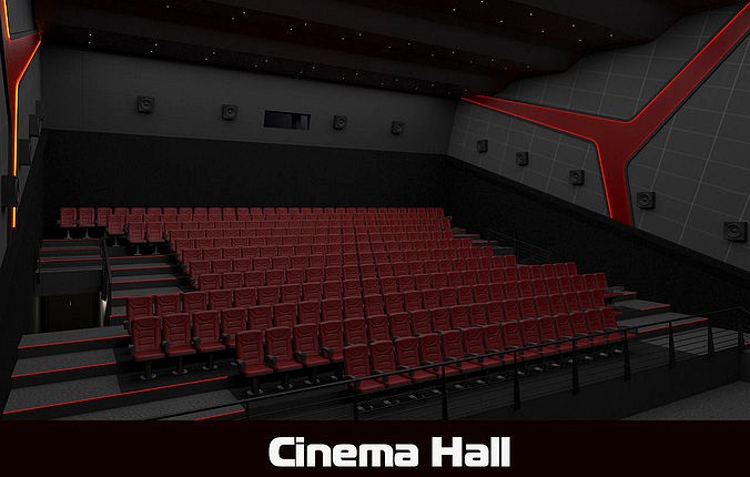 Cinema hall 3d model