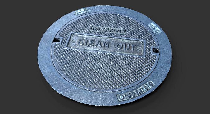 Clean Out Utility Cover 3d model