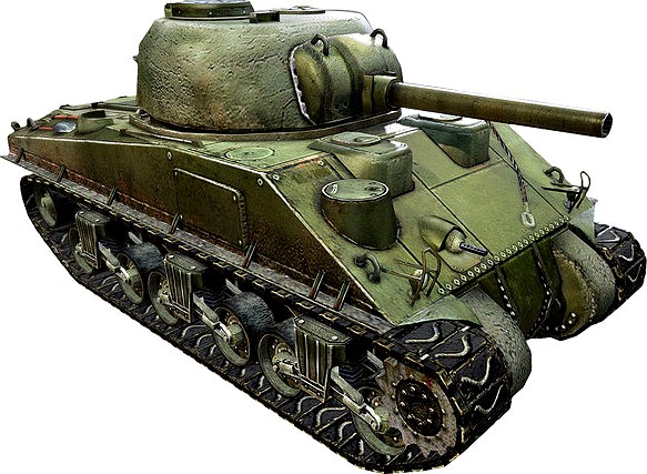 M4 Sherman Tank 3d model