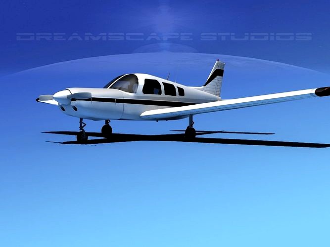 Piper Warrior II 3d model