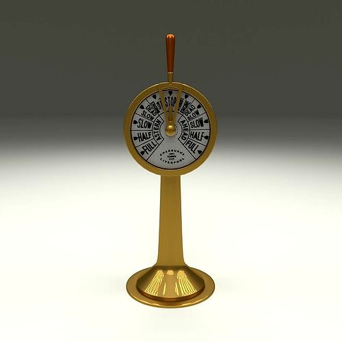 Ship Engine Telegraph 3d model