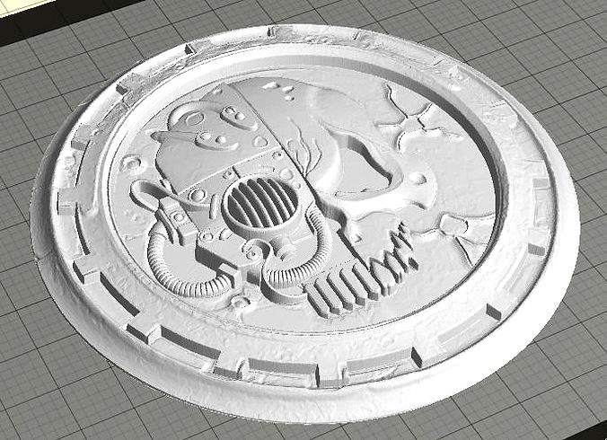 Adeptus Mechanicus Sign in HQ 3d model