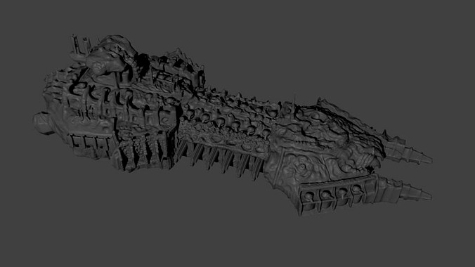 Terminus Est Battle Ship Warhammer 3d model