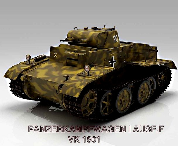 Panzer I Ausf F VK1801 3d model