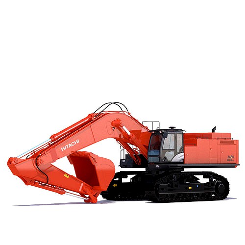 Excavator Hitachi Zaxis ZX870 3d model