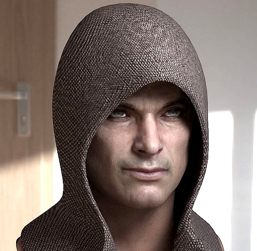 3d model Human head male