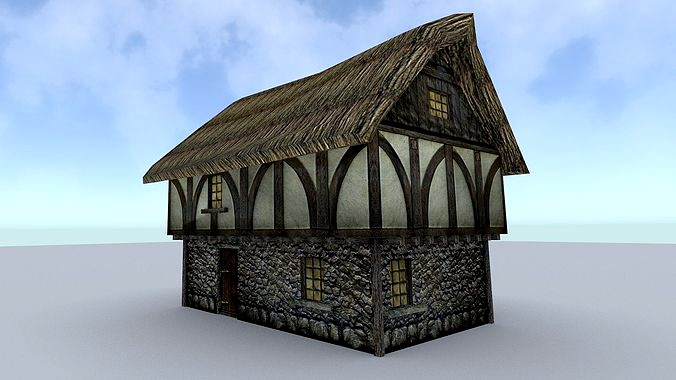 Medieval Farm House 1 3d model