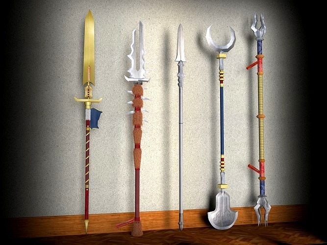 Diablo spear pack 3d model