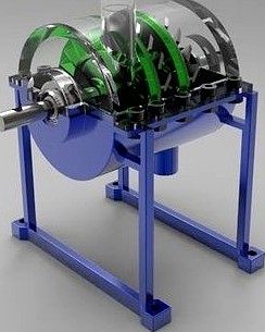 Mini Steam Turbine Engine 150 watts 3d model