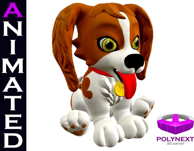 Cartoon Talking Dog 3d model