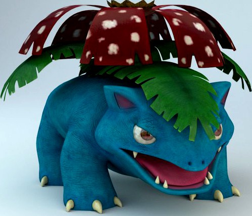 Venasaur pokemon 3D Model