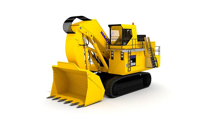 Komatsu PC2000-8 Excavator 3d model