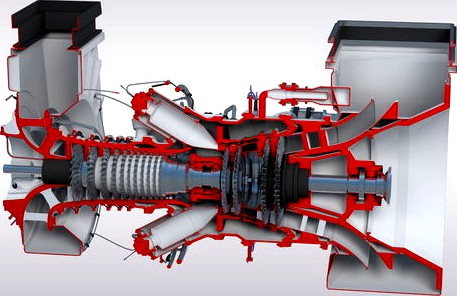 Gas turbine 3d model
