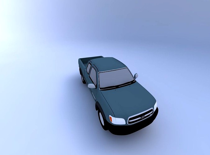 2000 Toyota Tundra Pick-up with Subframe 3d model