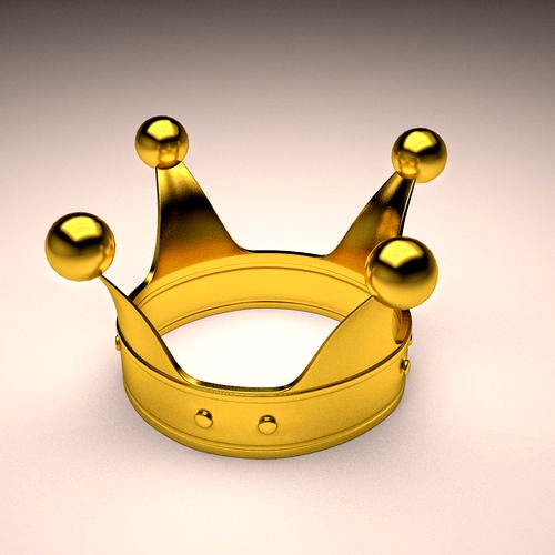 Gold crown 3d model