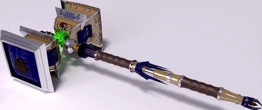 Low-poly Fantasy Warhammer 3d model