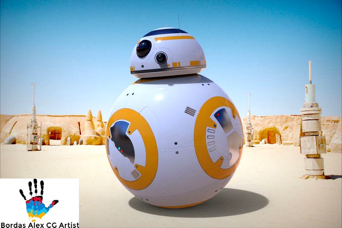 Star Wars BB8 droid 3D model