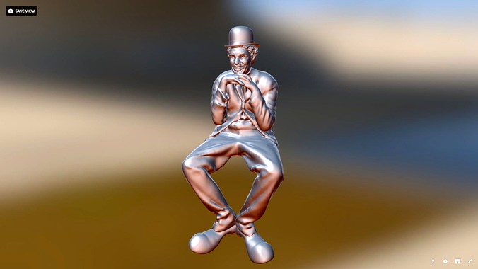 Charlie Chaplin 3d model