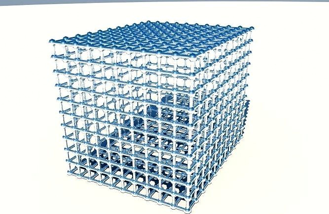 cube grid 3d model