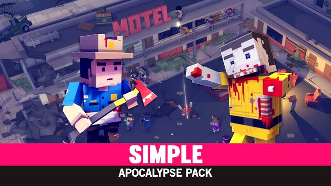 Simple Apocalypse - Cartoon Assets 3d model